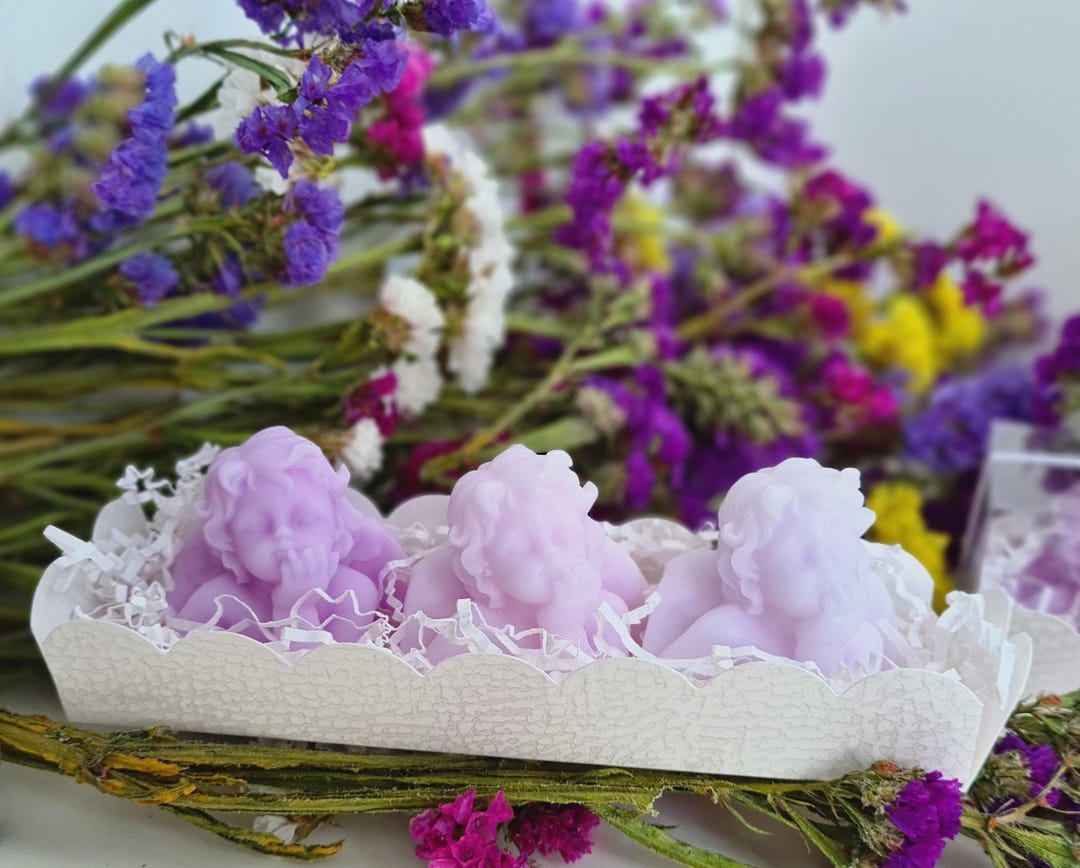 Set of 3 Little Soap Angels, Cherub Angel, Christmas Gift, Christening ...