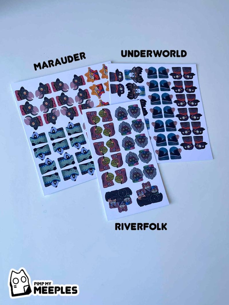 Root Stickers Fullset - Laminated Labels Fan-made Upgrade Hand-drawn ...