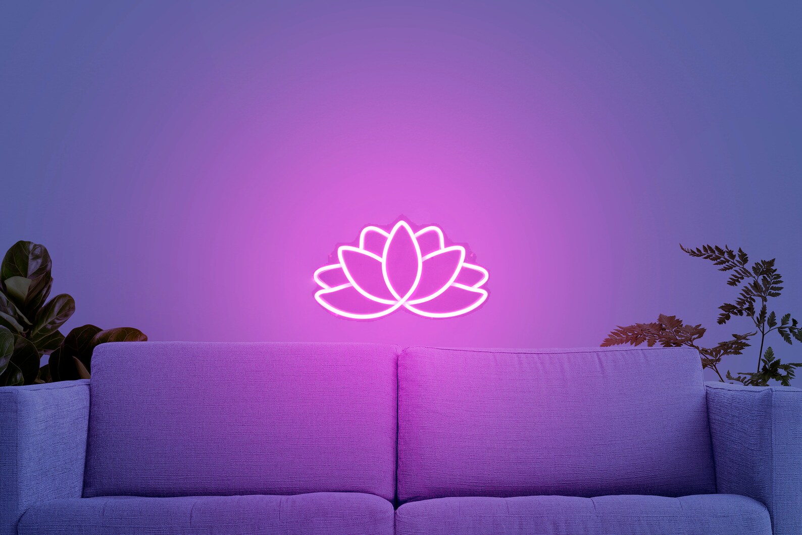 Lotus Neon Sign Lotus Led Light Flowers Neon Sign Lotus Led Sign Lotus ...