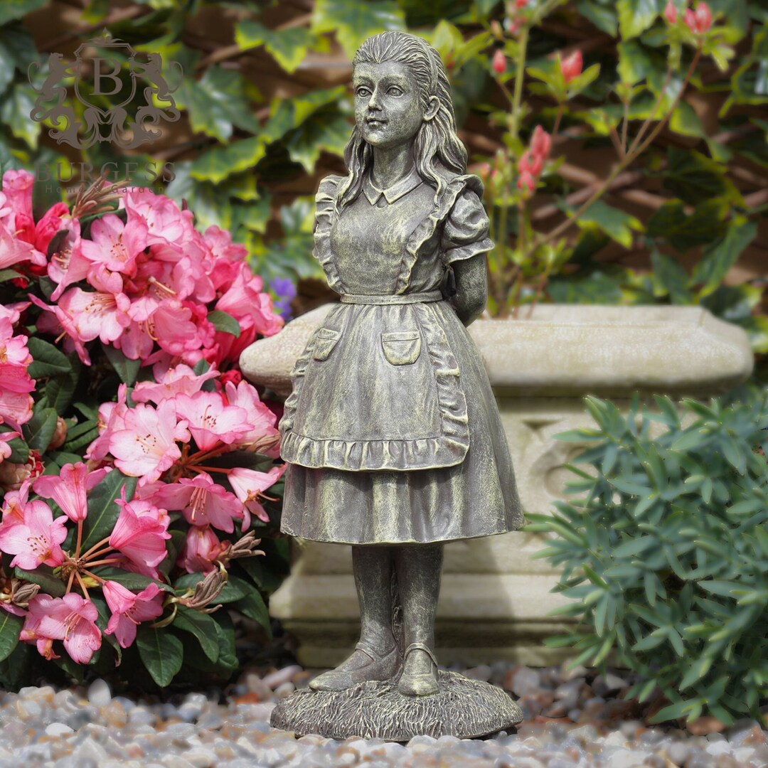 Alice in Wonderland Garden Statue Handmade Figure Ornament Outdoor ...