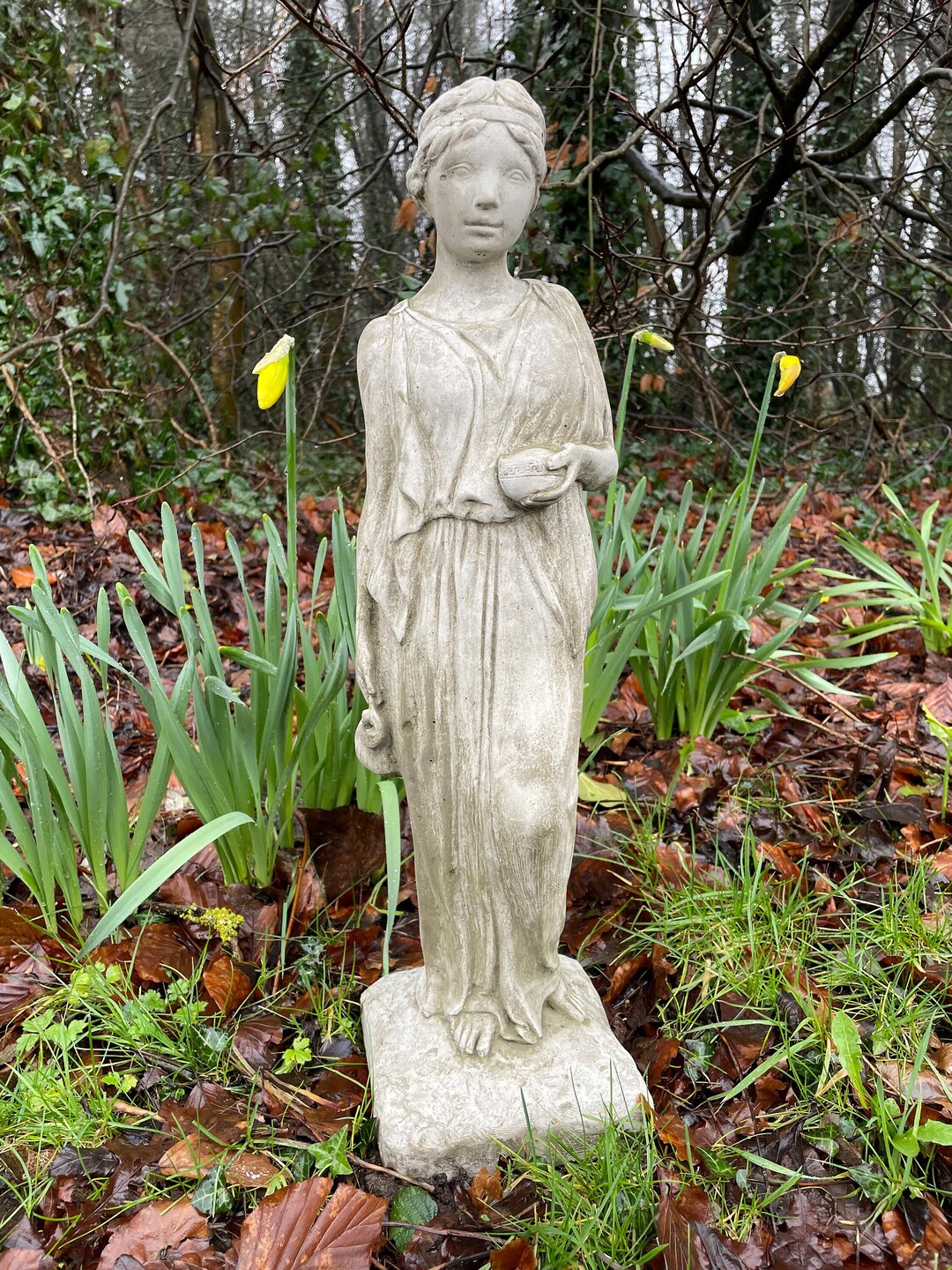 Greek Lady Stone Garden Statue Pandora Venus Outdoor Classical Roman ...