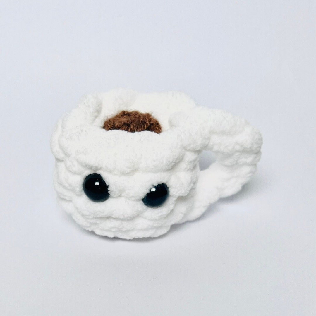 Crochet Coffee Cup Handmade Plush Miniature Amigurumi Plush - Etsy