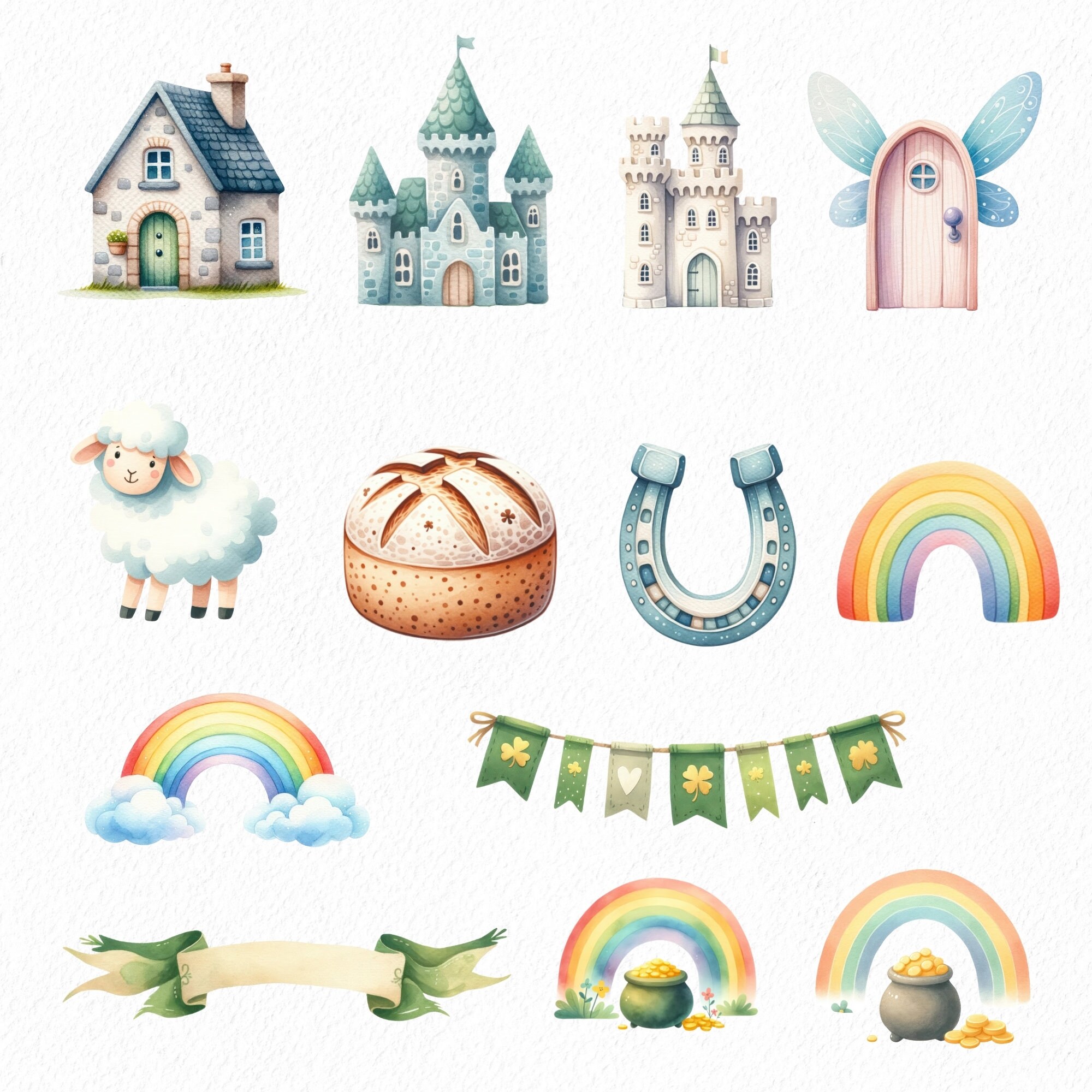 Watercolor St. Patrick's Day, St Patrick's Day Clipart, Cute Saint ...