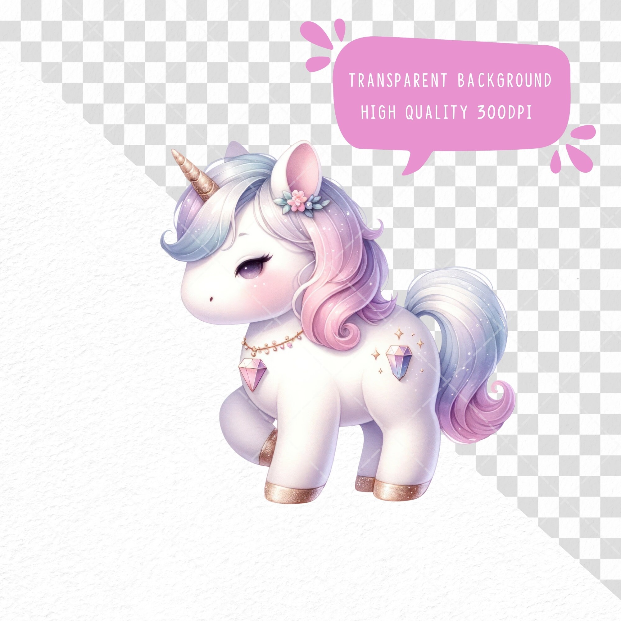 Unicorn Watercolor Clipart, Rainbow Unicorn Clipart, Unicorn Сlipart ...