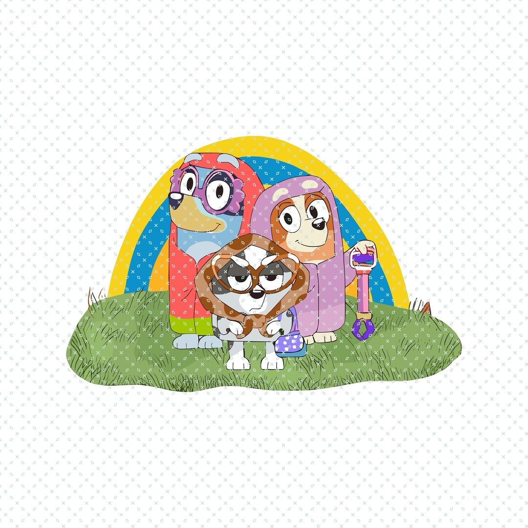 Bluey Grannies Png, Bluey Janet und Rita svg, Bluey Charecters svg ...