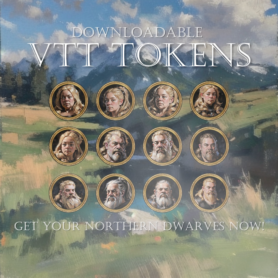 Dwarf Bundle 4 - Digital Tokens - the Northerners | VTT | Pnp | Roll20 ...
