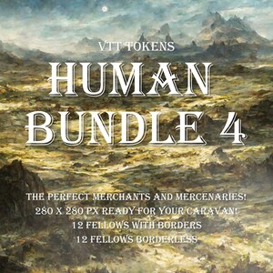 Human Bundle 4 Digital Tokens Desert Strikers VTT Pnp Roll20 Owlbear ...