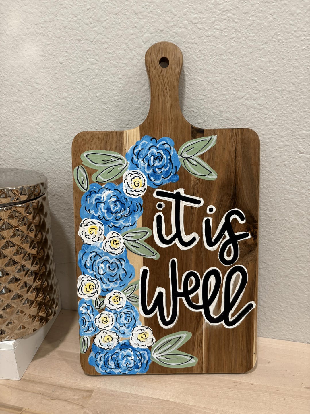 Custom Hand-painted Wood Cutting Board | Personalized Kitchen Decor ...