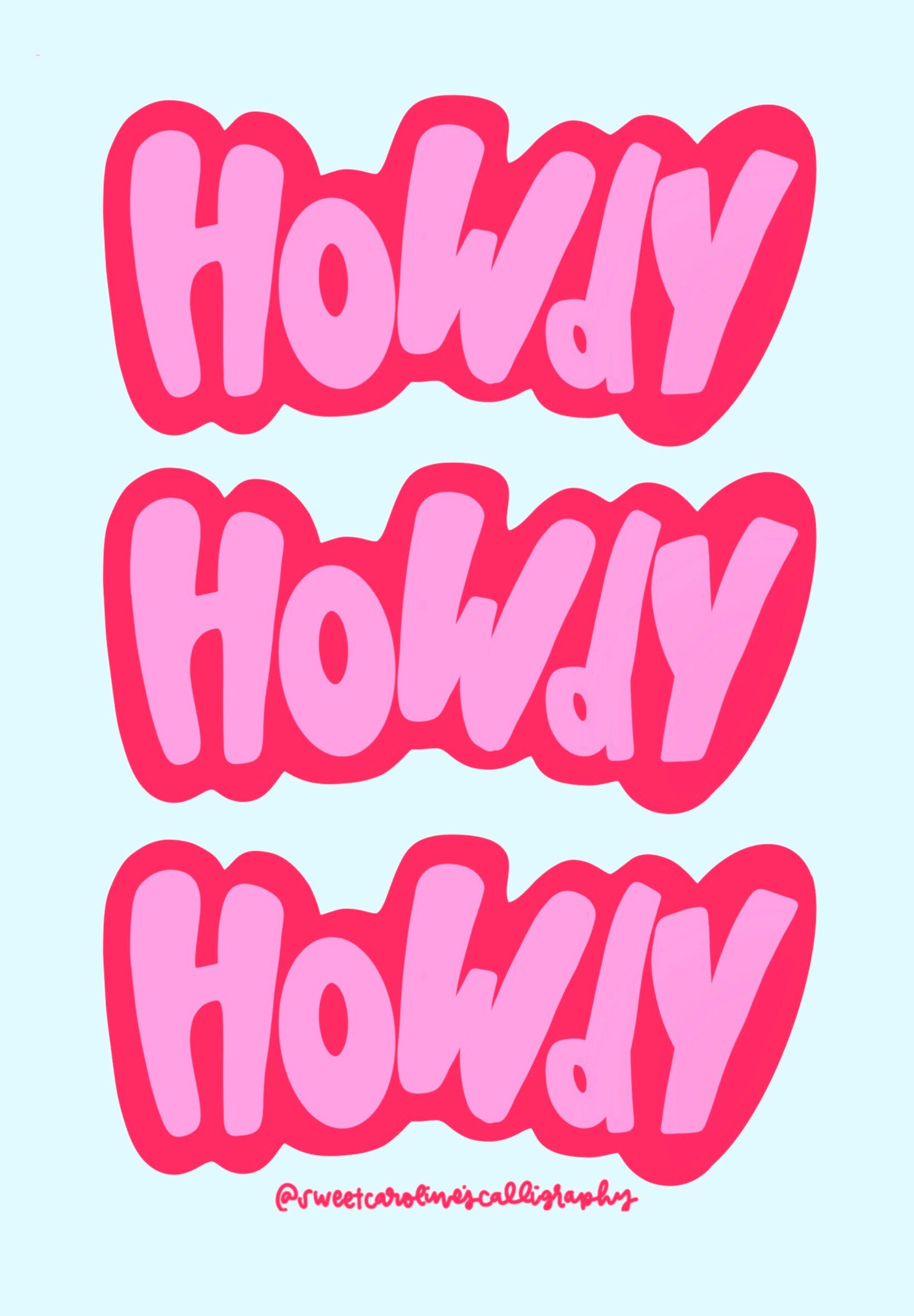 Howdy Howdy Howdy Print - Etsy
