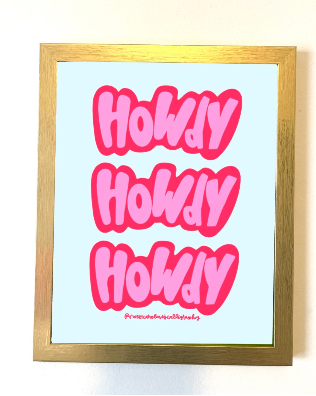 Howdy Howdy Howdy Print - Etsy