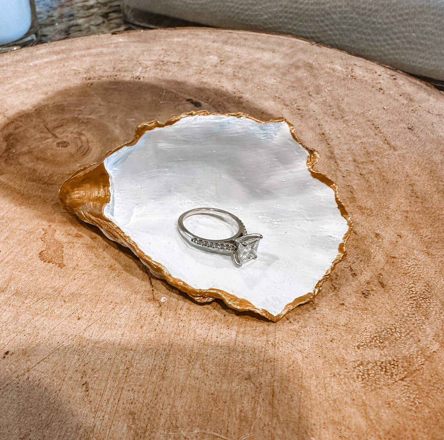 Handmade Oyster Shell Trinket/ring Dish, FREE SHIPPING - Etsy