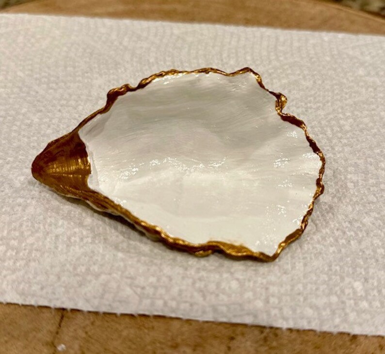 Handmade Oyster Shell Trinket/ring Dish, FREE SHIPPING - Etsy