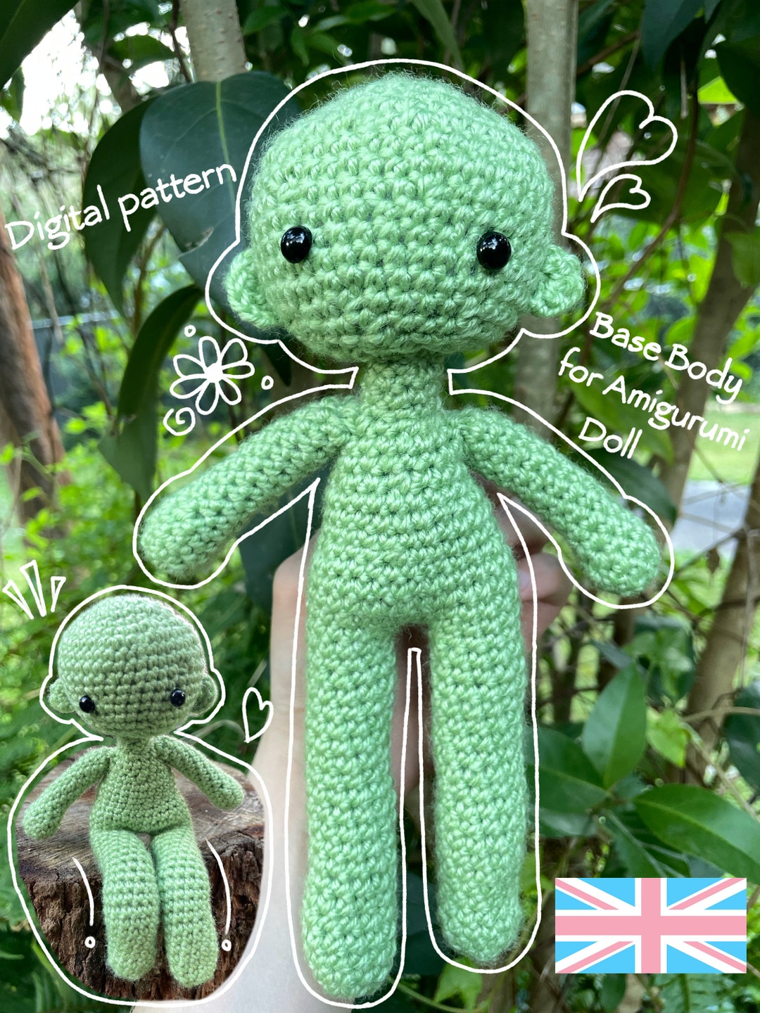 Base Body for Amigurumi Doll - Etsy