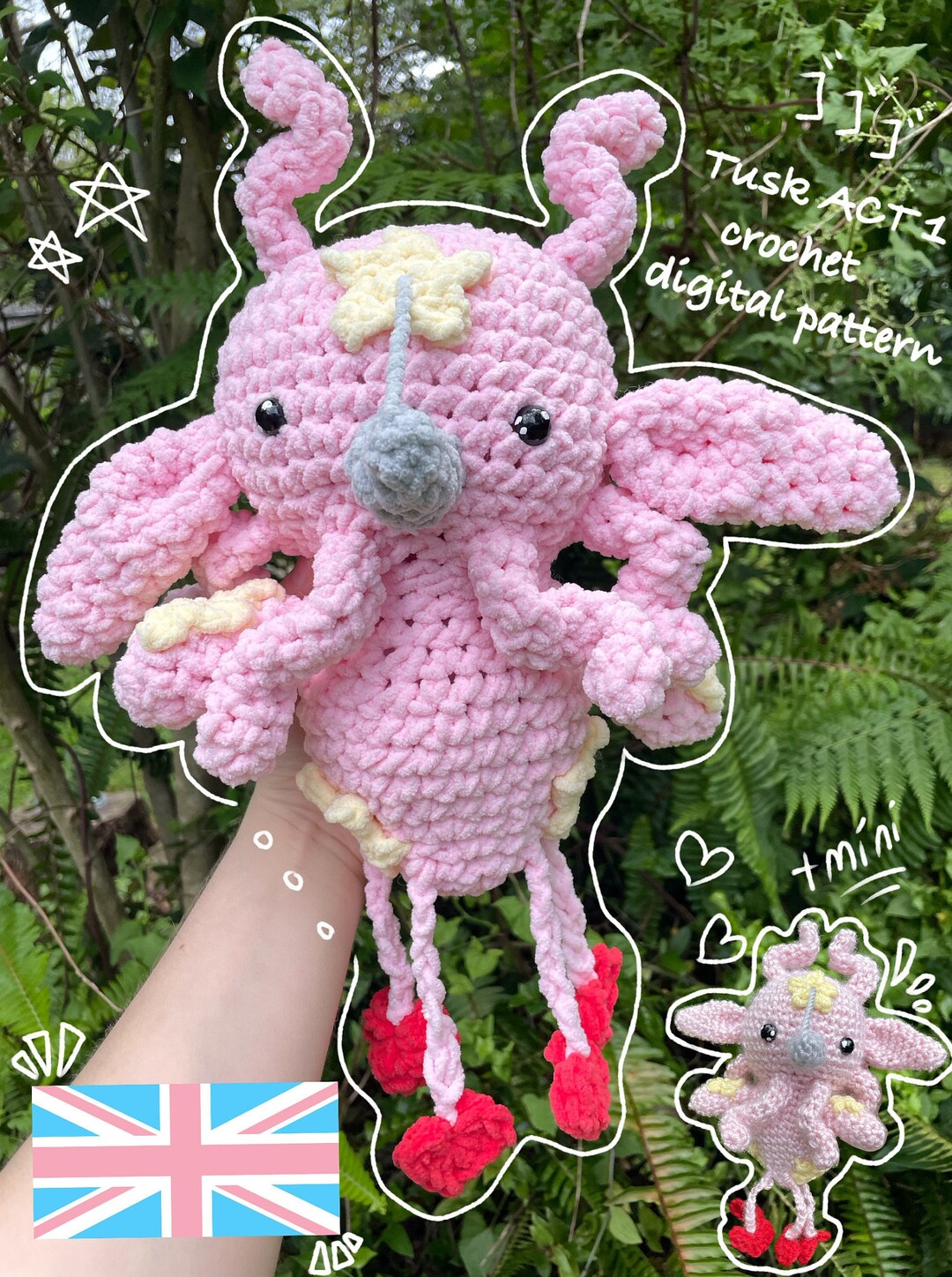 Jojo's Bizarre Adventure Tusk ACT 1 Crochet Pattern - Etsy