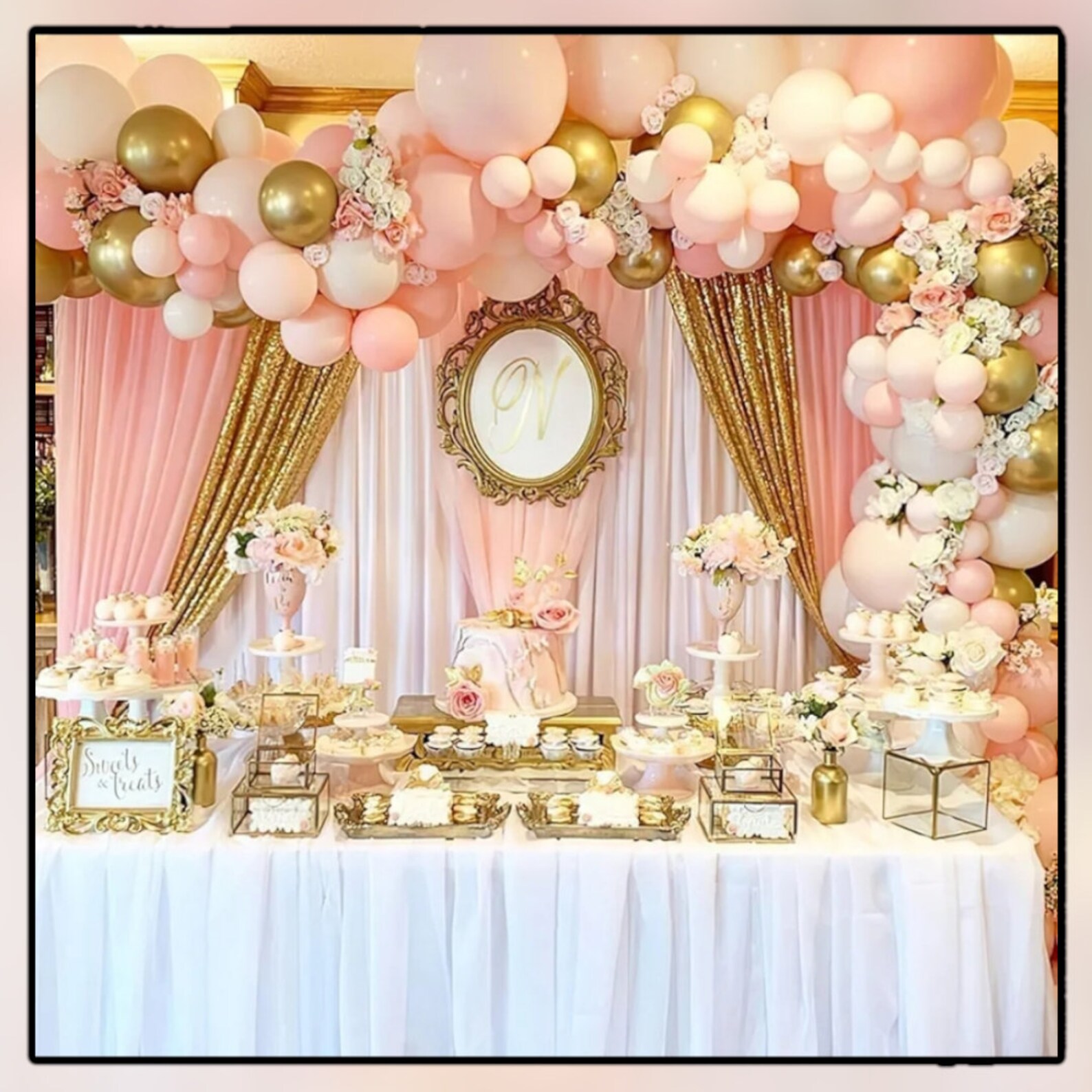 Sparkling Gold Sequin Backdrop Panels Set of 2 2ftx8ft for Elegant ...