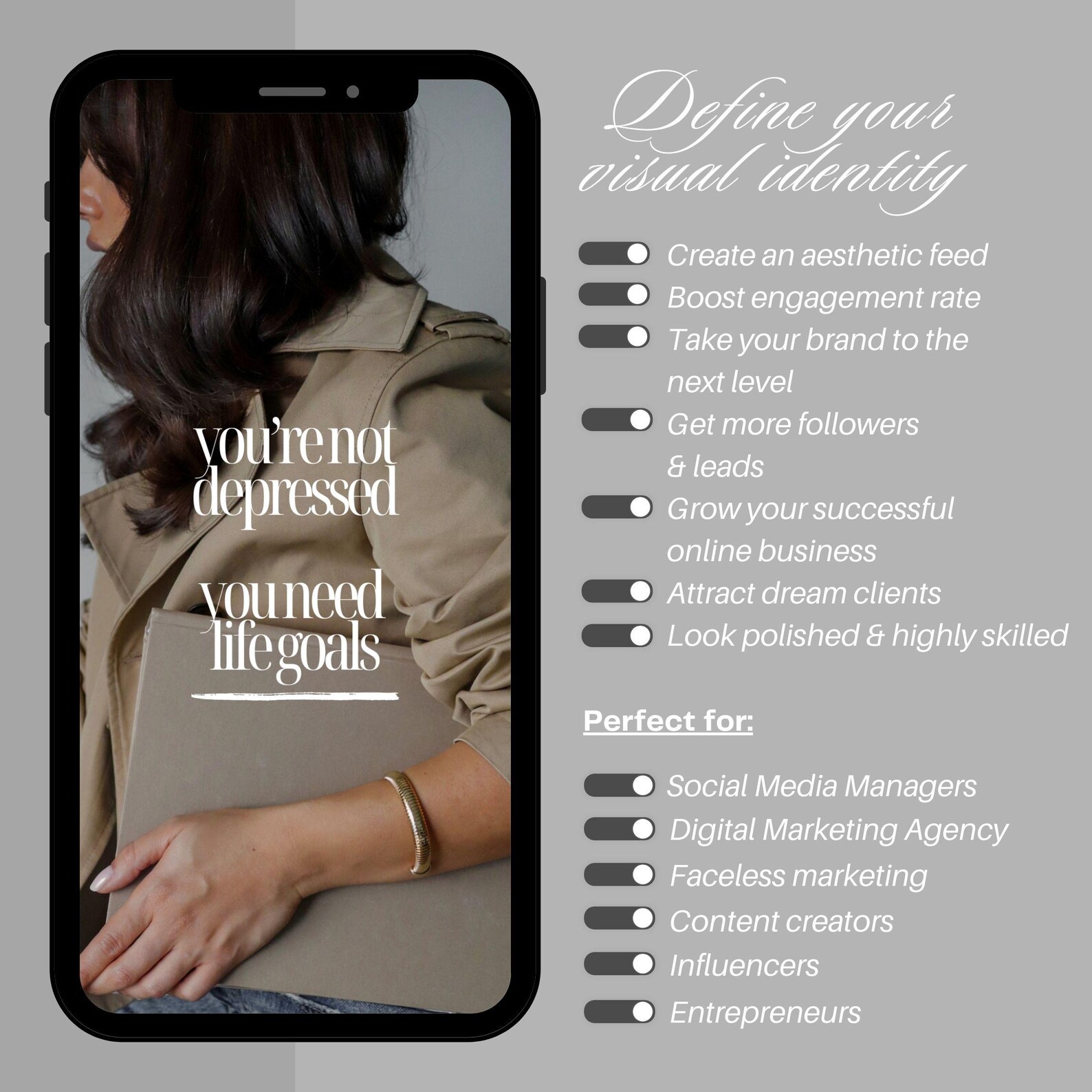 Neutral Instagram Reel Cover Templates,content Creator Reels Editable ...