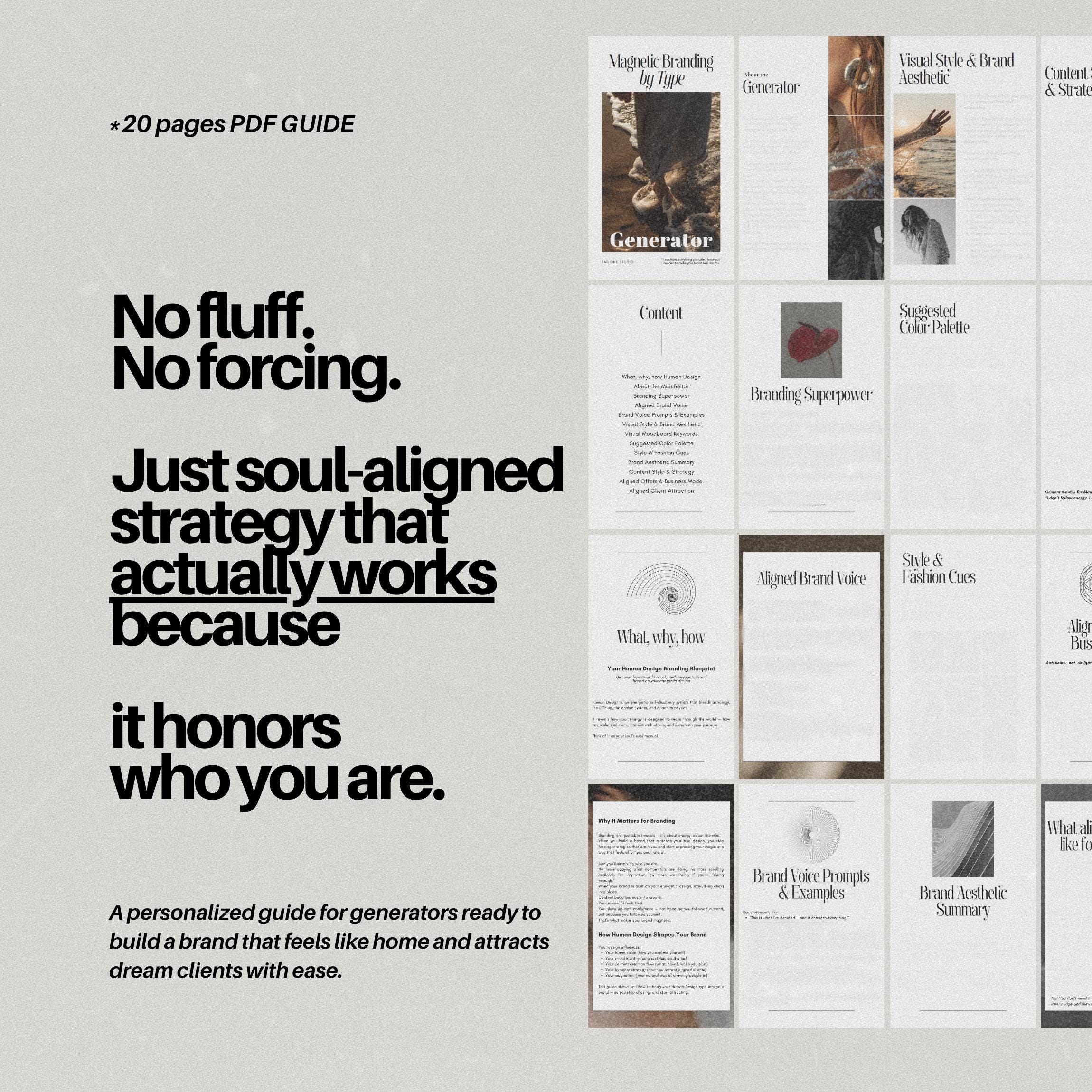Human Design Branding Guide for Generators, Personal Branding HD for ...