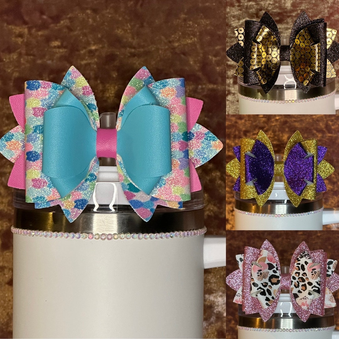 Bow Straw Toppers Stanley Bows Straw Bows Tumbler Bows Stanley Cup ...