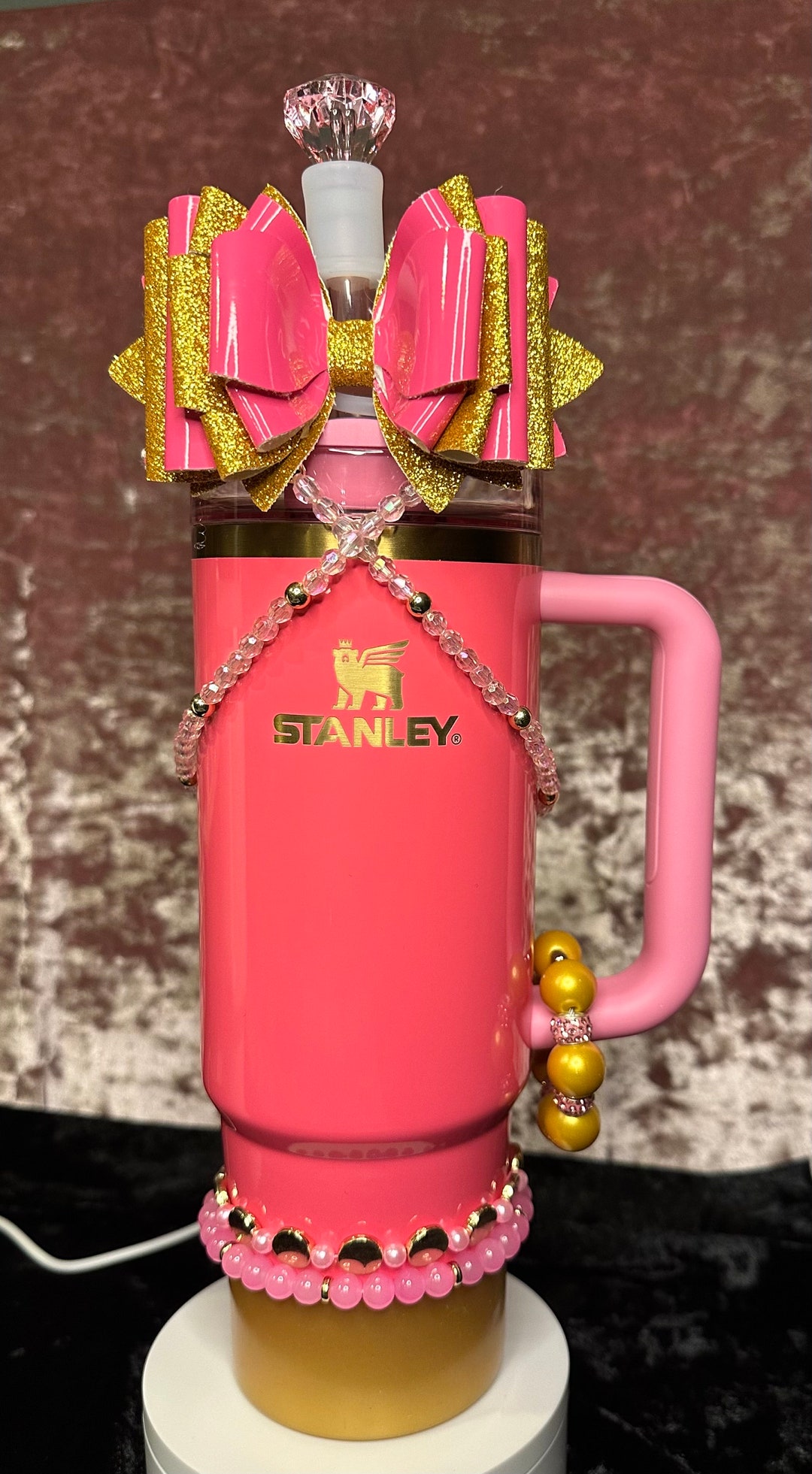 Special Edition Pink Parade Stanley 30oz Complete W/ Bow, Jewel Topper ...