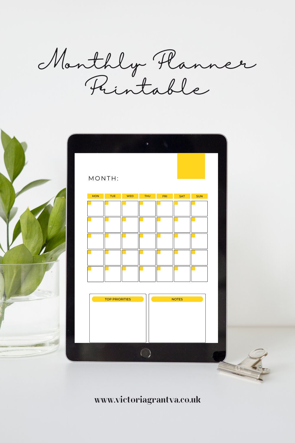 Monthly Planner Printable: Organise, Plan & Conquer | Digital Download ...
