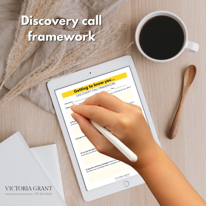 Small Business Discovery Call Framework Printable: Build Relationships ...