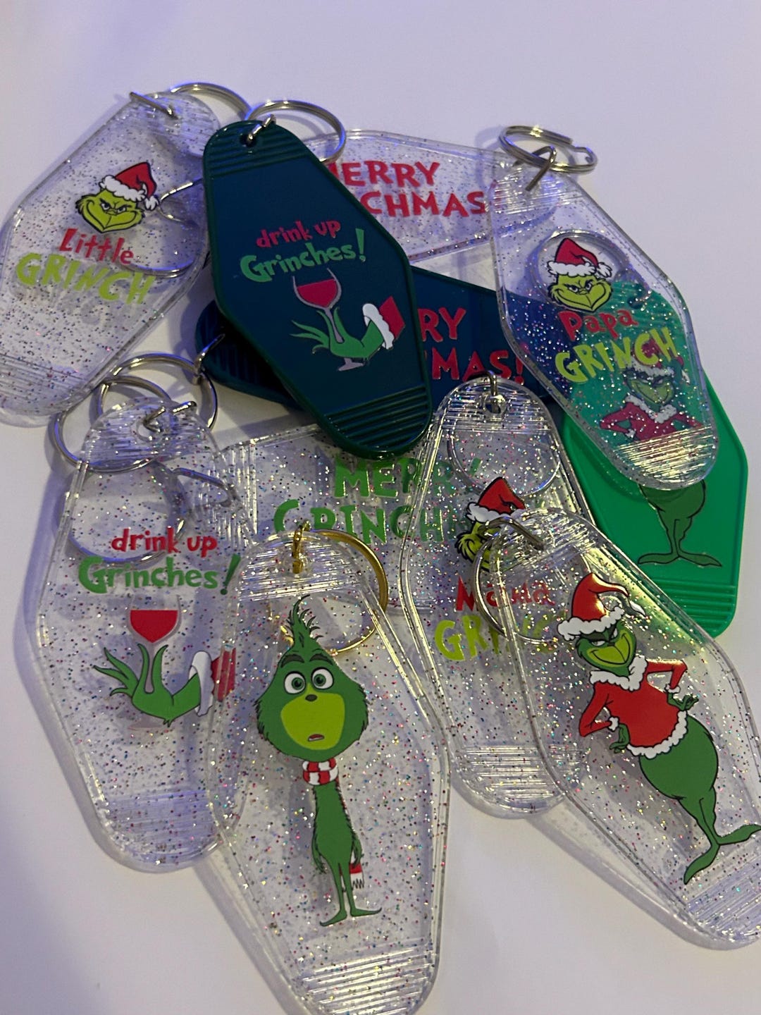 Grinch Keychains - Etsy