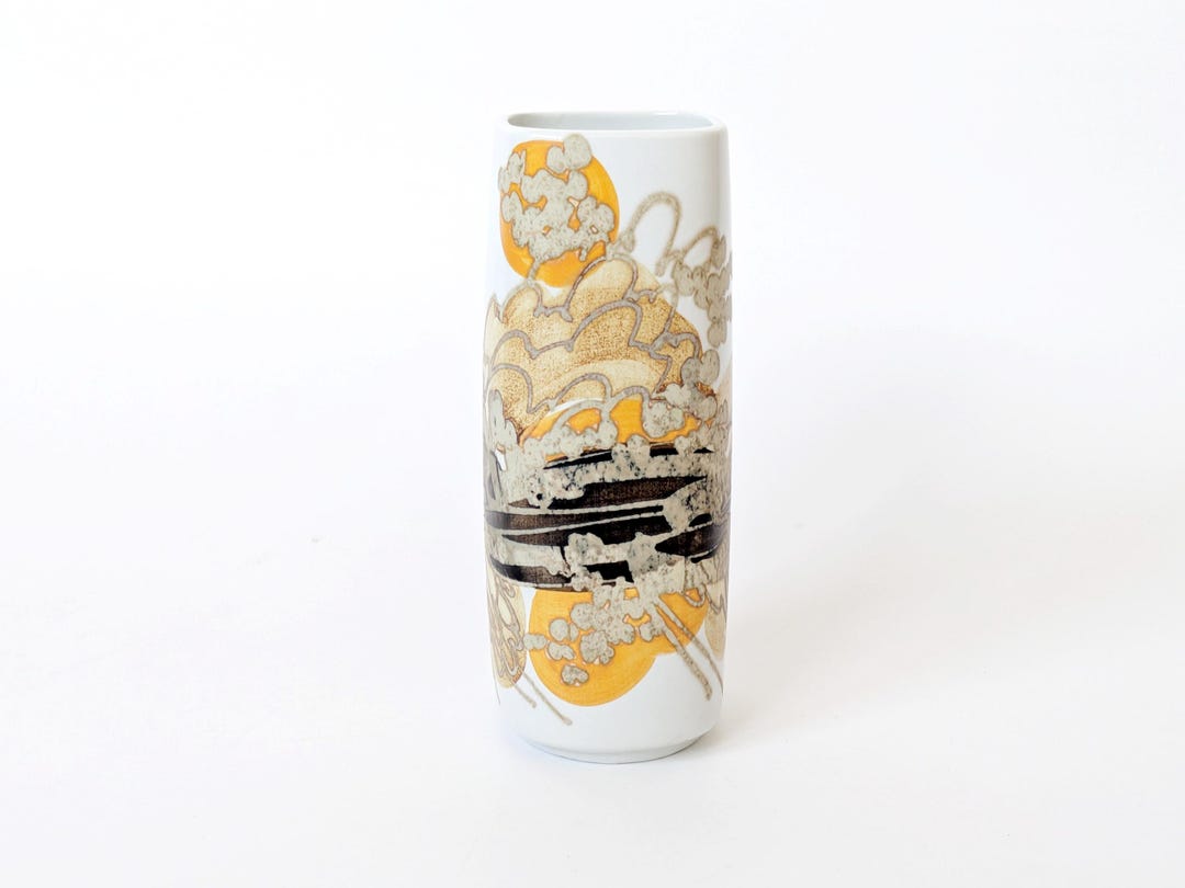 1960s Royal Copenhagen Faience Siena Vase by Ellen Malmer, Midcentury ...