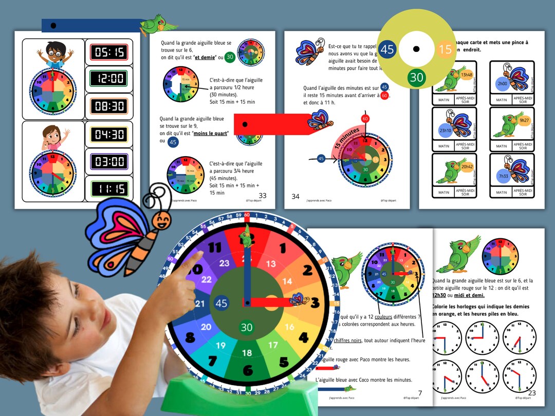 Learn to Tell the Time - Montessori Clock to Make - Progressive and Fun ...