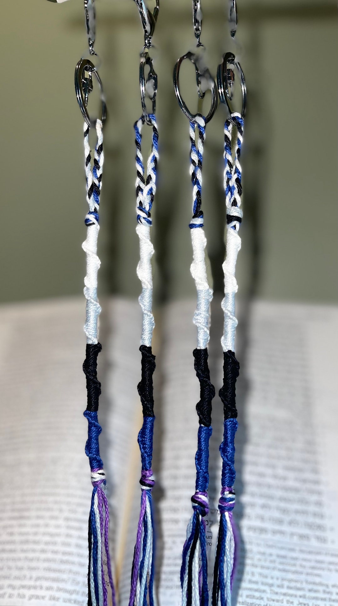 Multi Color Tzitzits, 100% Cotton Tzitzits Tzitziot. Braided Tzitzits ...