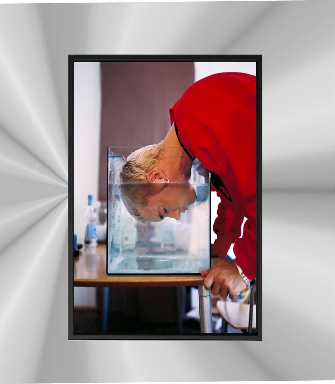 Eminem Head in Water Canvas, Slim Shady, Rap Music Fan, Eminem Poster ...