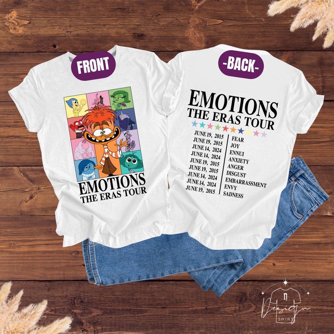 Emociones The Eras Tour Inside Out 2 Camisa, Camisa Inside Out 2 de dos ...