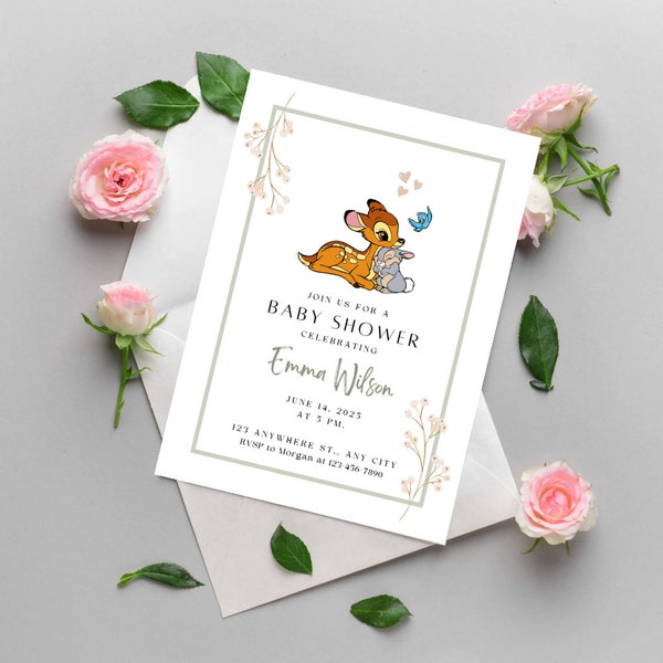 Bambi Invitation - Etsy