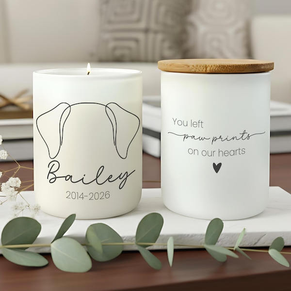 Dog Candle - Etsy
