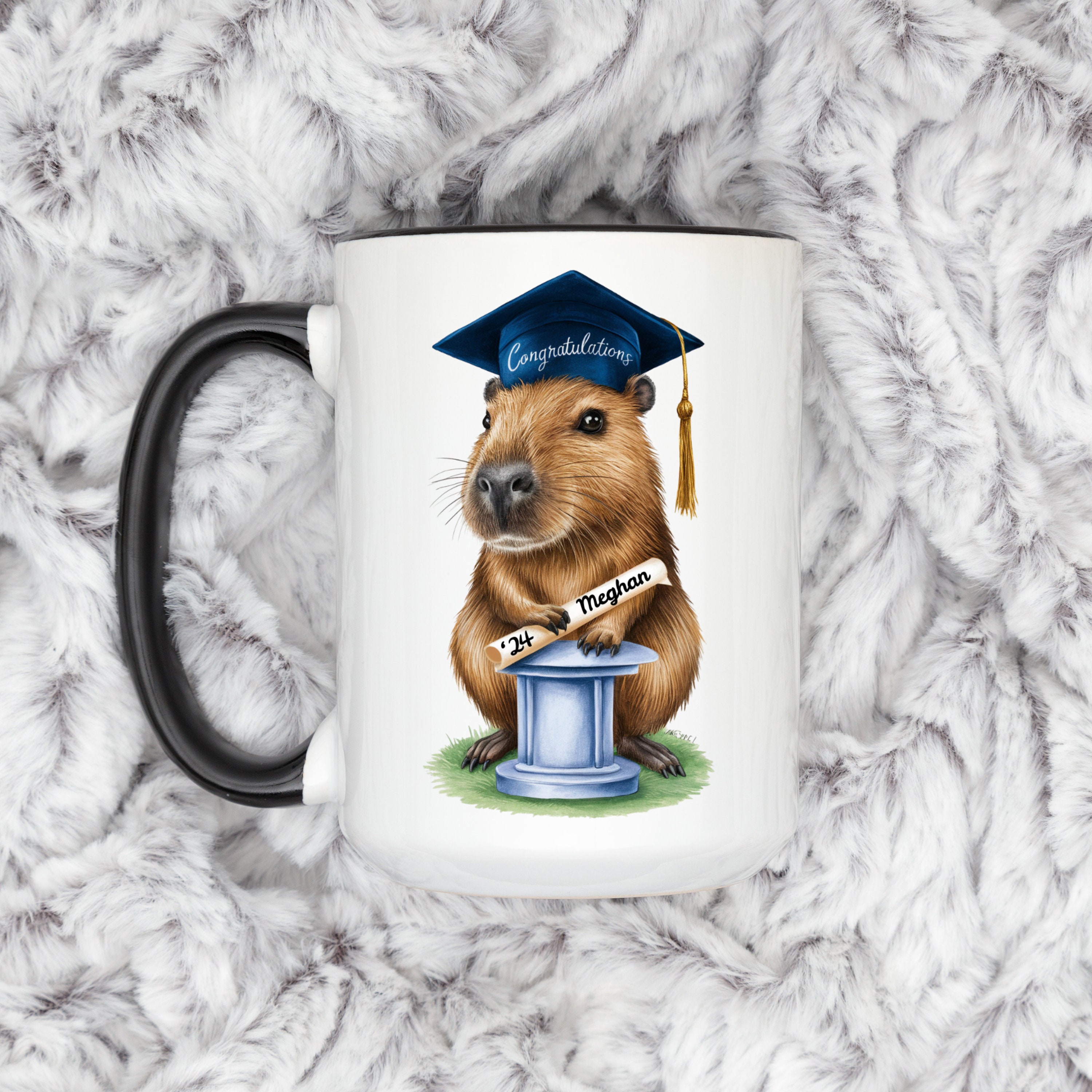 Personalized Capybara Graduation Gift Funny Custom Graduation Mug ...