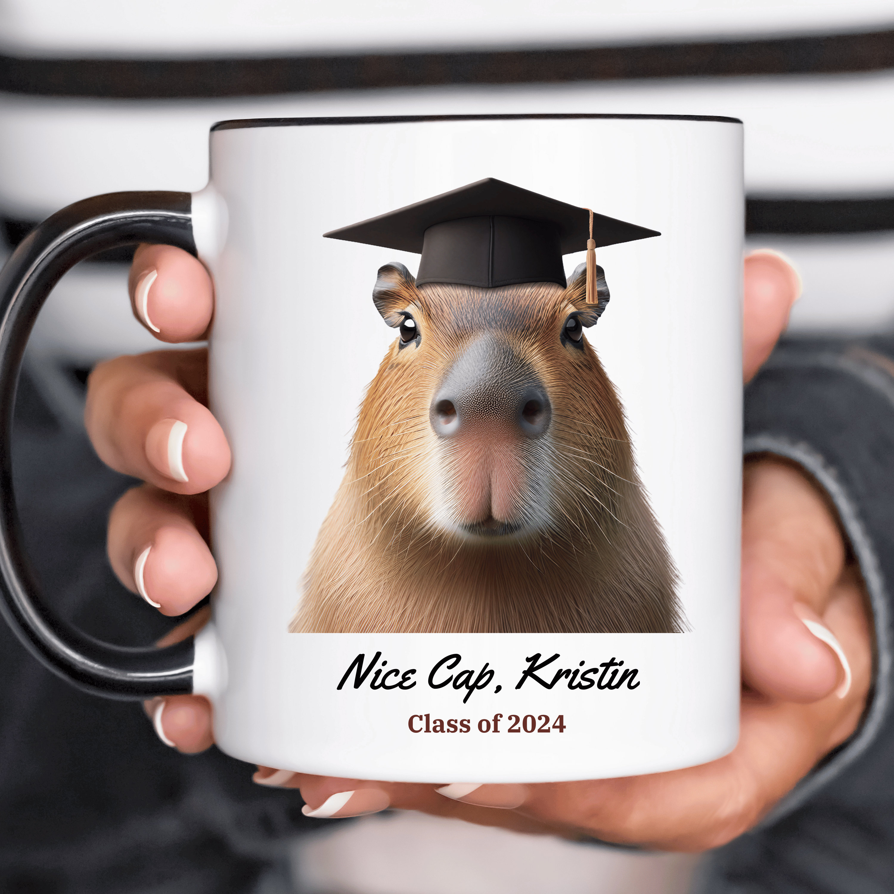 Personalized Capybara Graduation Gift Funny Custom Graduation Mug ...