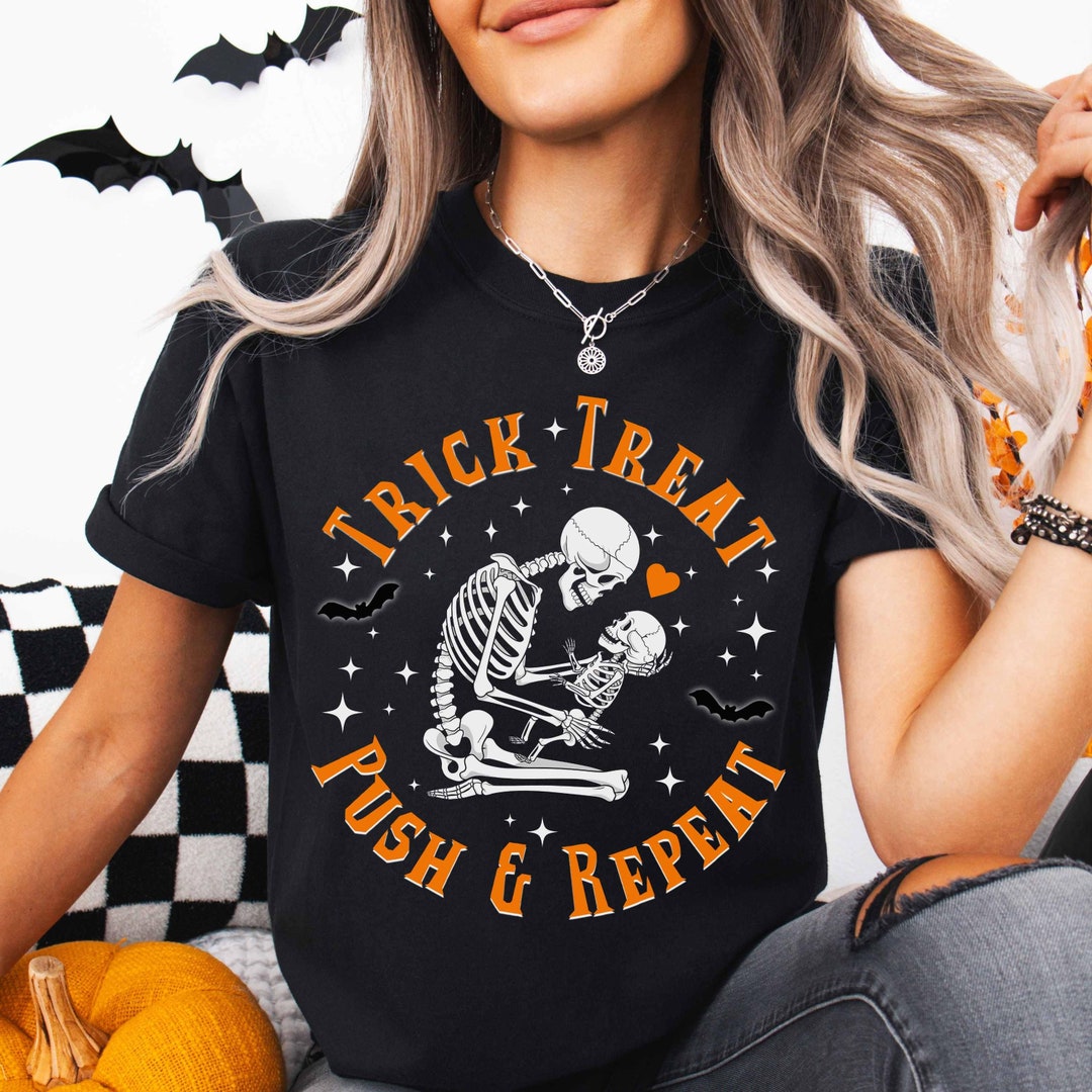 Labor and Delivery Nurse Halloween Shirt Skeleton Halloween Nurse Shirt ...
