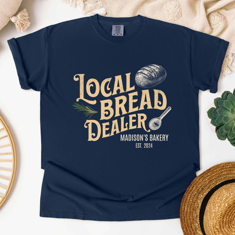 Personalized Bread Shirt, Baking Gifts Baking Shirt Custom Bread Dealer ...