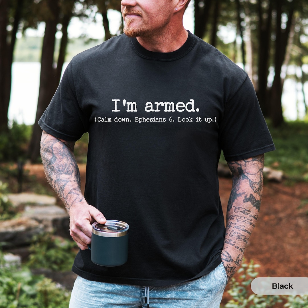 Funny Christian Shirt Armor of God Comfort Colors Unisex Tee for Humble ...
