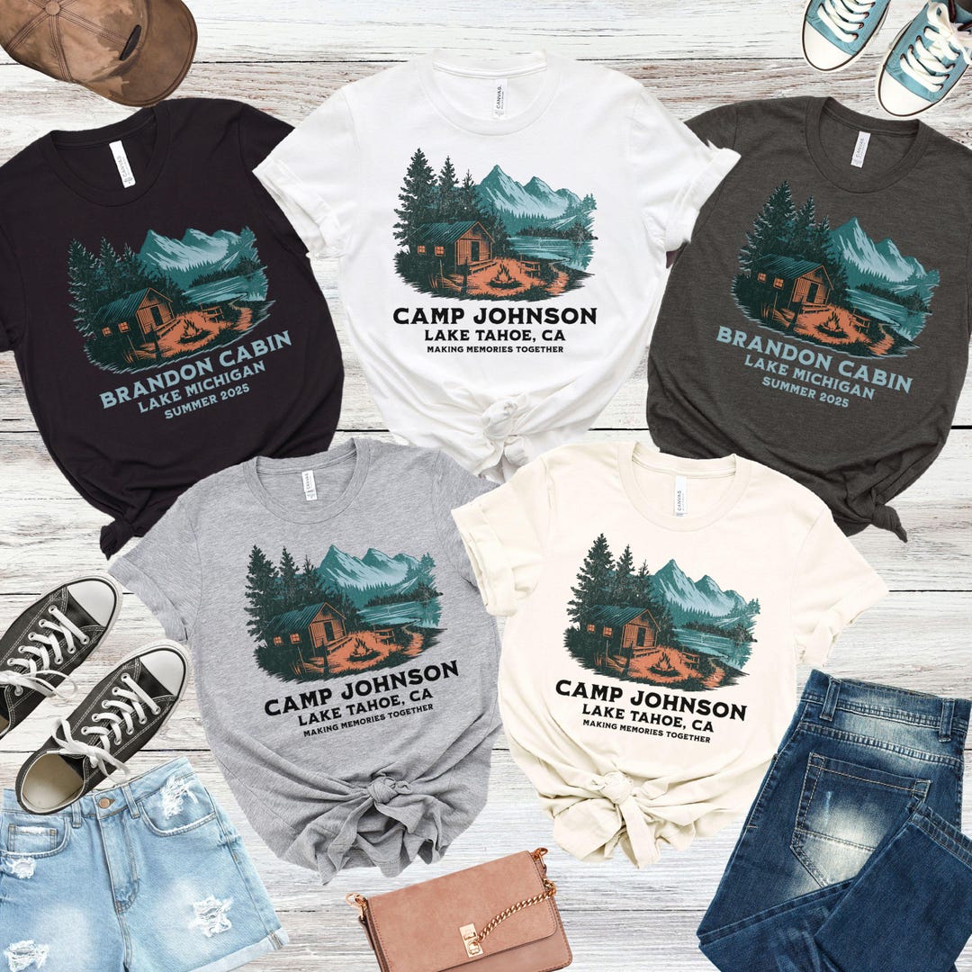 Custom Family Camping Shirts, Personalized Camp Shirt, Family Reunion ...