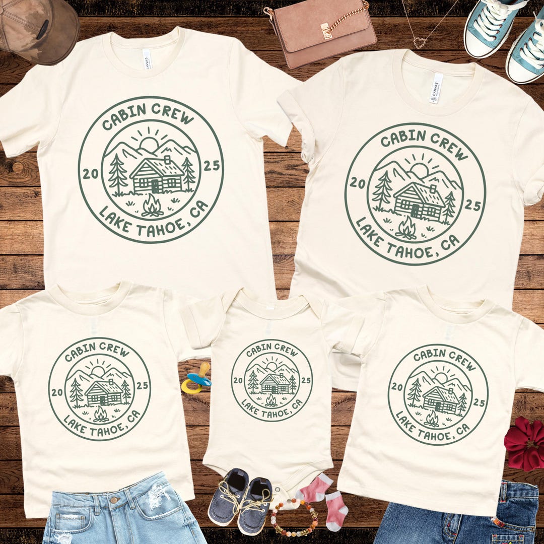 Custom Cabin Trip Shirts for Family Reunion, Personalized Camping Crew ...