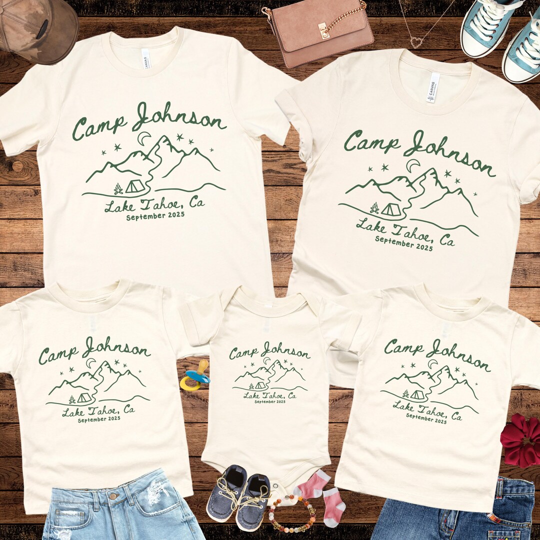 Custom Family Camping Shirts, Personalized Camp Shirt, Family Reunion ...