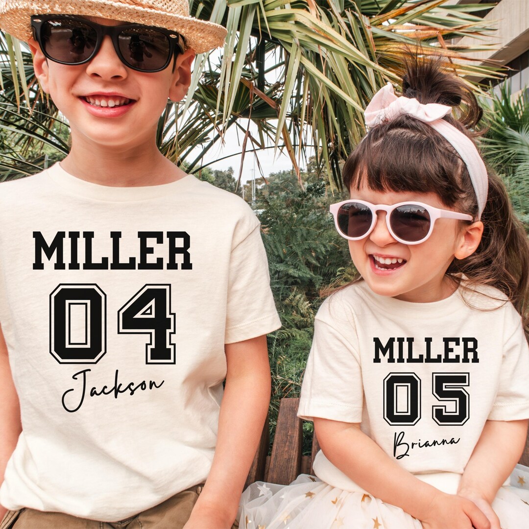 Custom Family Shirts Matching Name and Number T-shirts Personalized ...