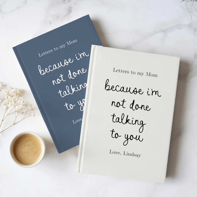 Letters to My Mom Grief Journal, Personalized Loss of Mother Gift ...