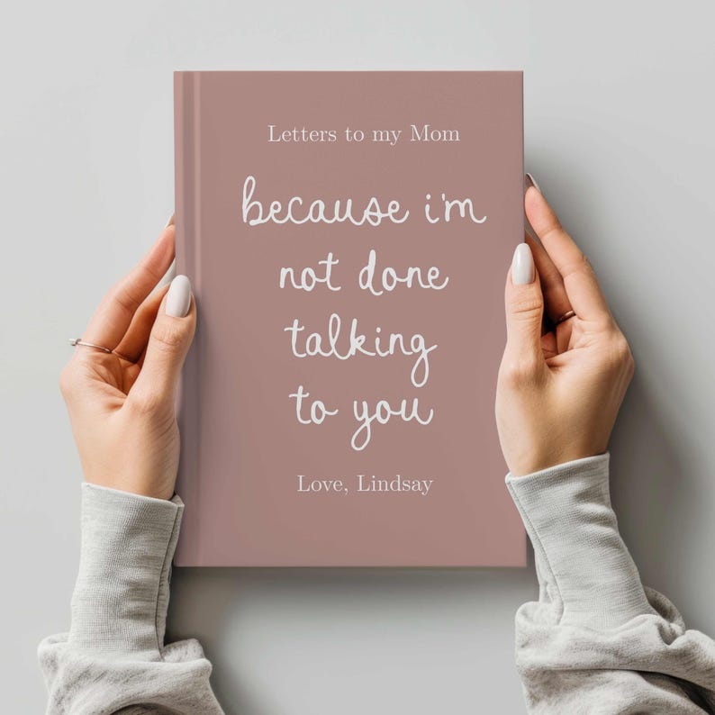 Letters to My Mom Grief Journal, Personalized Loss of Mother Gift ...