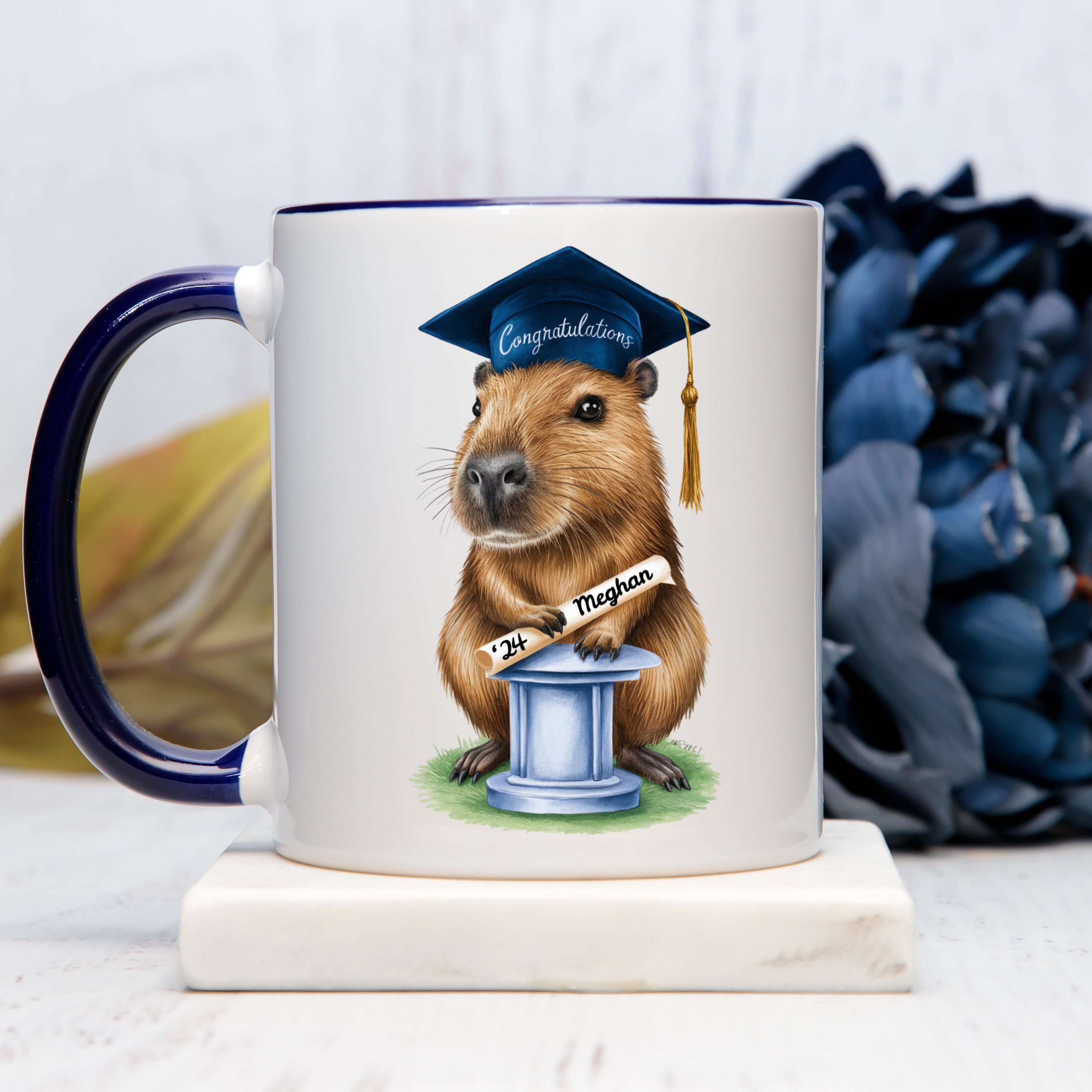 Personalized Capybara Graduation Gift Funny Custom Graduation Mug ...
