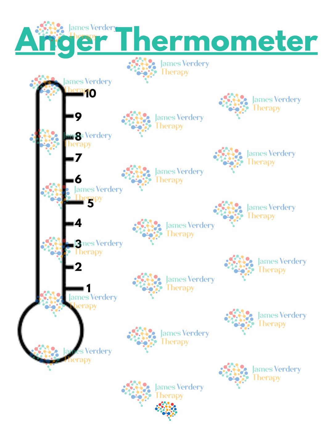 Anger Thermometer for Kids - Etsy