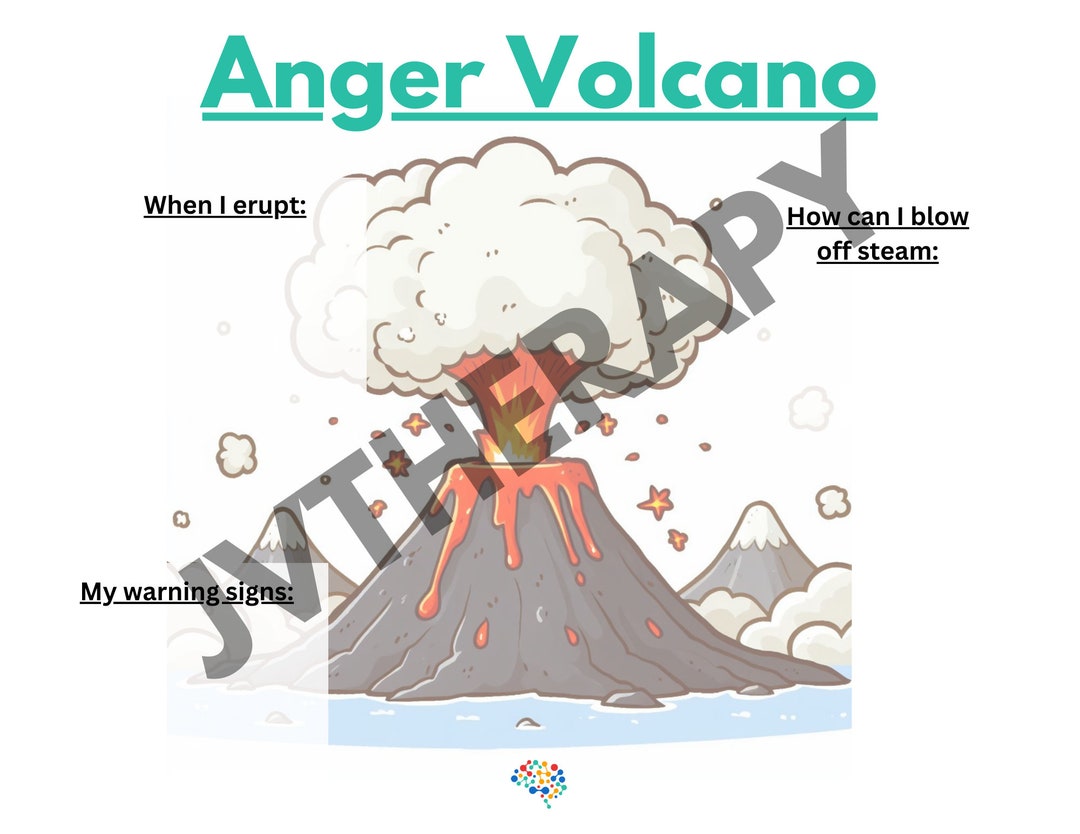 Anger Volcano Exercise - Etsy