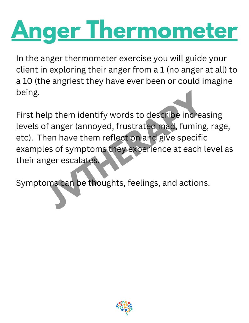 Anger Thermometer for Kids - Etsy