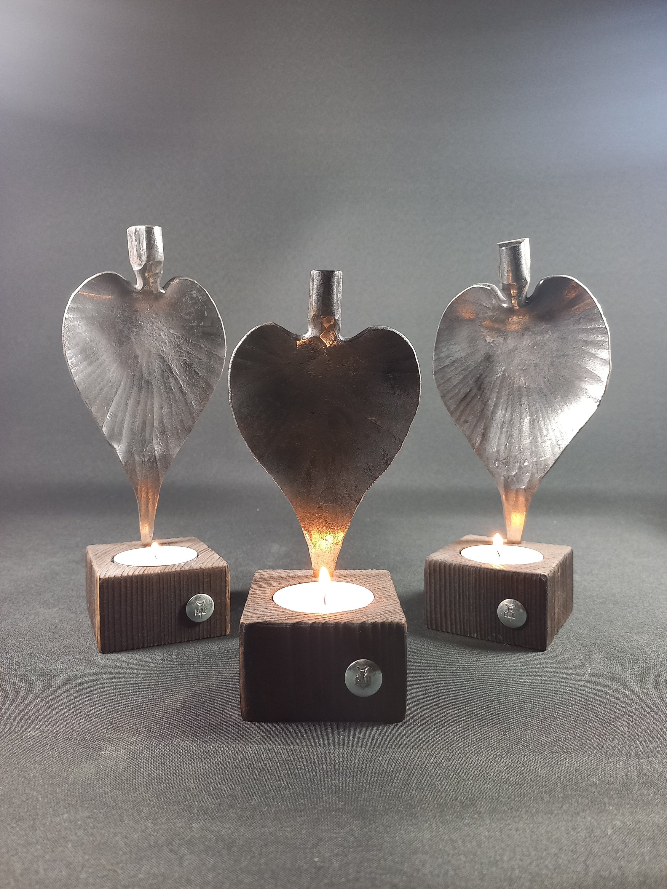 Forged Candle Holder Hand Forged Unique Tealight Holder Guardian Angel ...