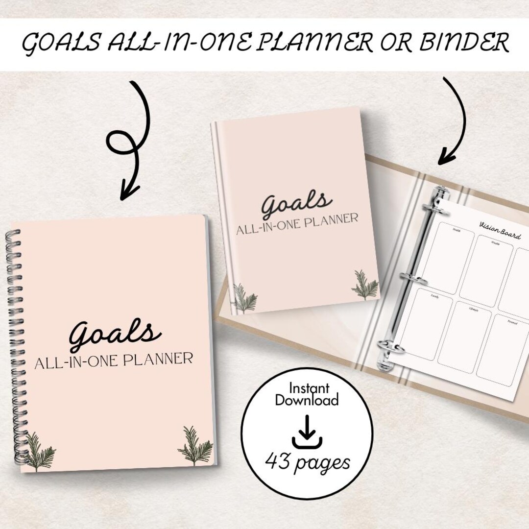 Craft Planner Bundle, Goal Planner, Monthly Calendar, Small Business ...